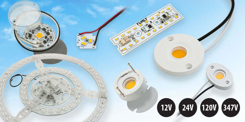 LED Modules ( ZEGA (YUNLT), Paragon, CC, CV) , 12V, 24V, 120V, 347V