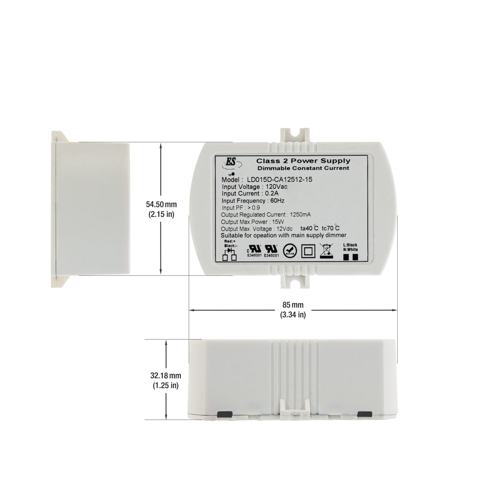 Constant Current LED Driver 1250mA 12V 15W max – GekPower
