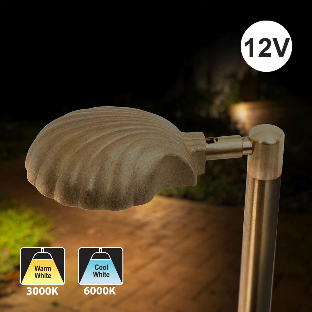 Brass Outdoor Pathway LED Light Type 2 CCT(3000K, 6000K) – GekPower