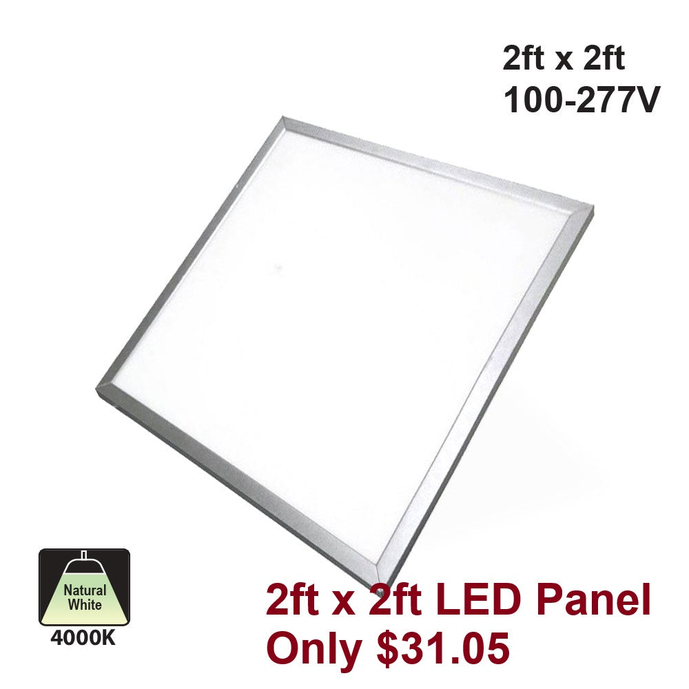 2ft x 2ft 120V Dimmable LED Panel Light 45W 4000K(Natural White) (Stor ...