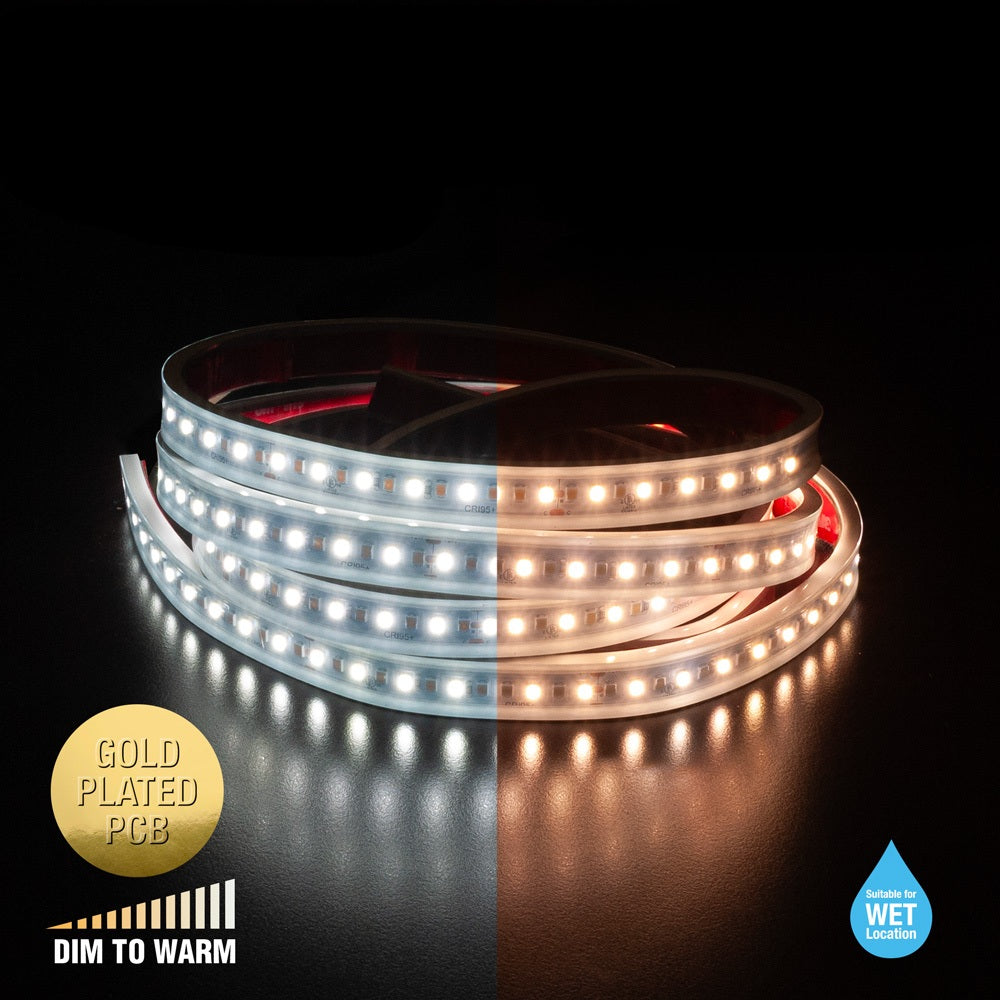 Custom cut Outdoor Hybrid Adjustable Color Temperature LED Strip – GekPower
