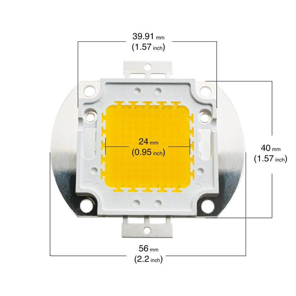 100W High Power LED Chip 3000K - Bright & Efficient – GekPower