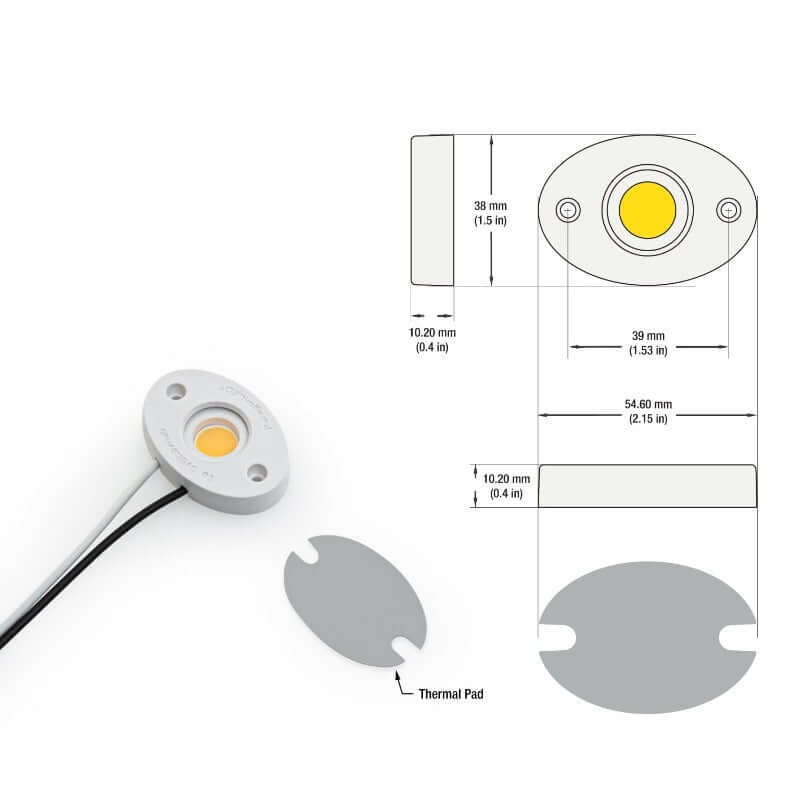 COB Paragon LED Module 120V 6W 3000K – GekPower